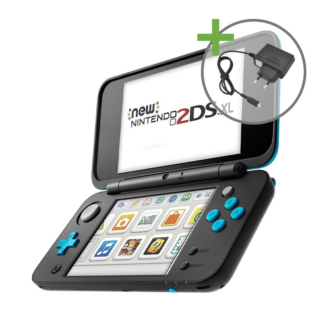 New Nintendo 2DS XL - Black/Turquoise [Complete]