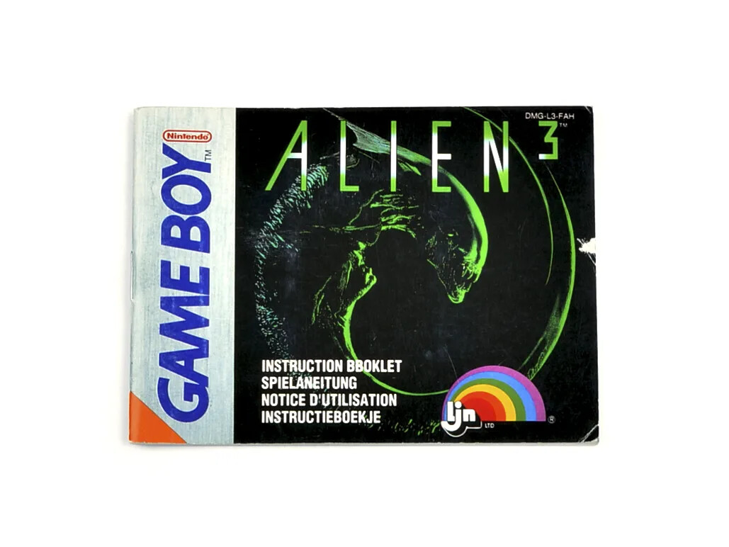 Alien 3 - Manual ⭐️ Gameboy Classic Manuals